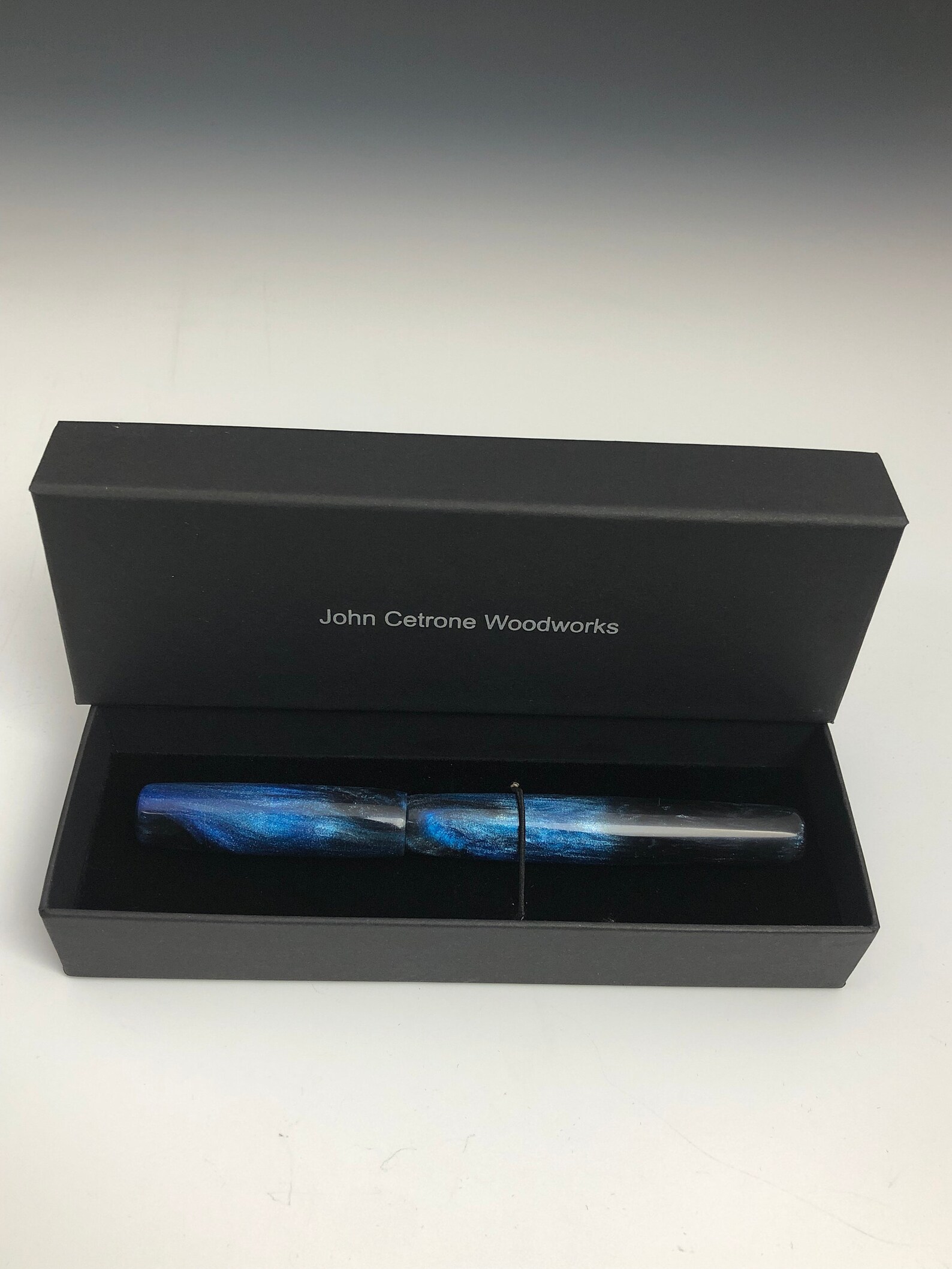 Fountain Pen, Handmade Fountain Pen Featuring an Ocean Depth Alumilite ...