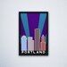 Portland Skyline Poster Featuring the KOIN Center, the Wells Fargo ...