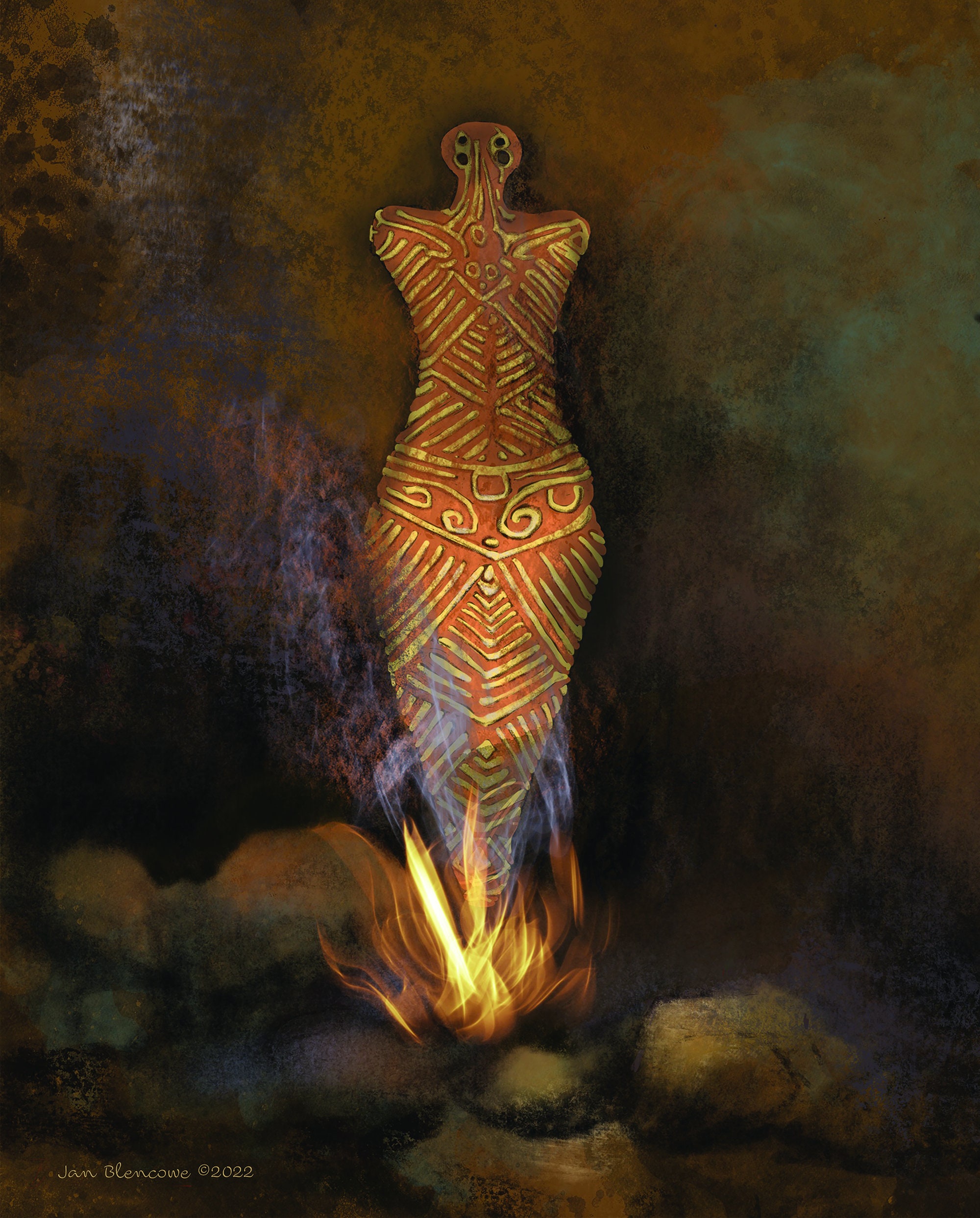 Neolithic Goddess Art Print Earth Mother Great Mother - Etsy Ireland