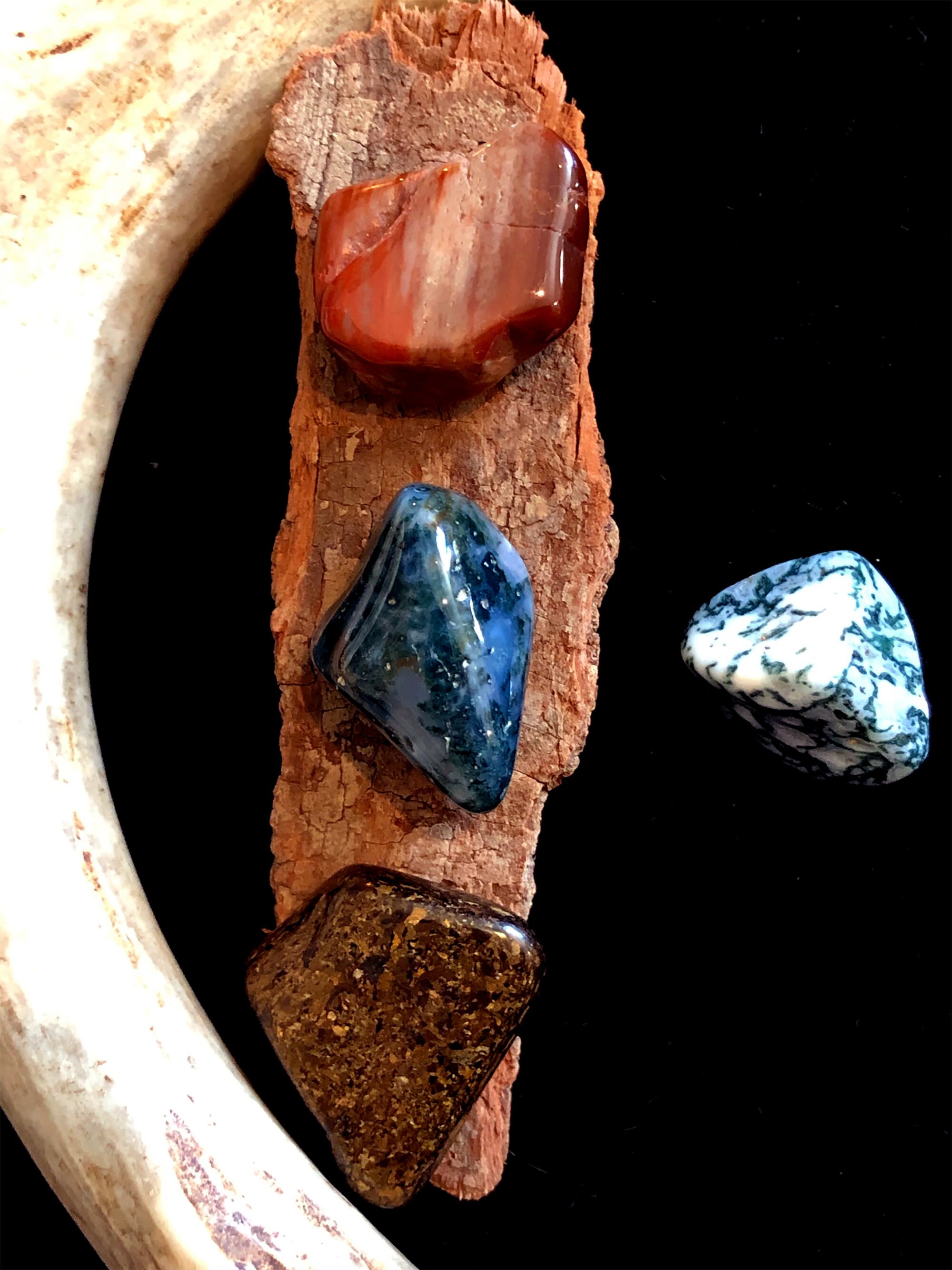 Grounding Crystals / Earth Crystal Set / Earth Star Chakra / - Etsy España