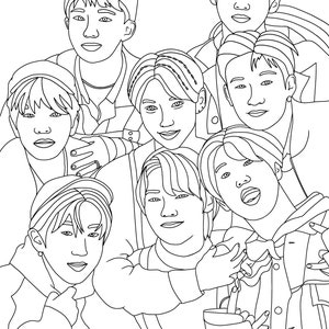 Stray Kids Coloring Book - Etsy