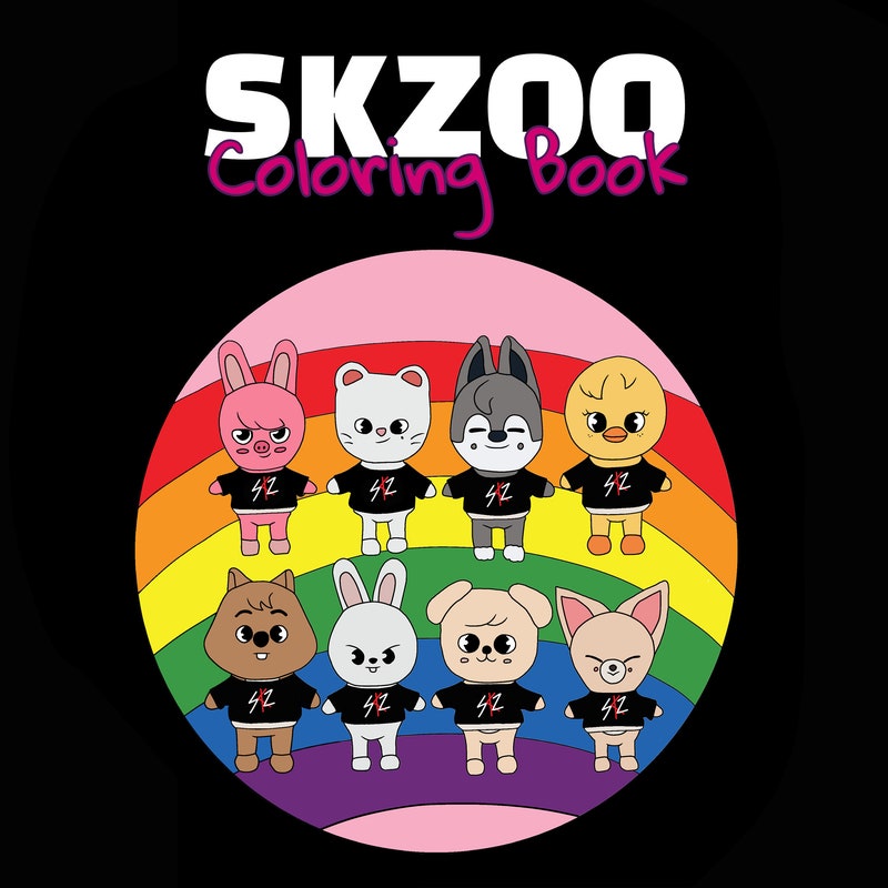 Skzoo Coloring Pages - Etsy