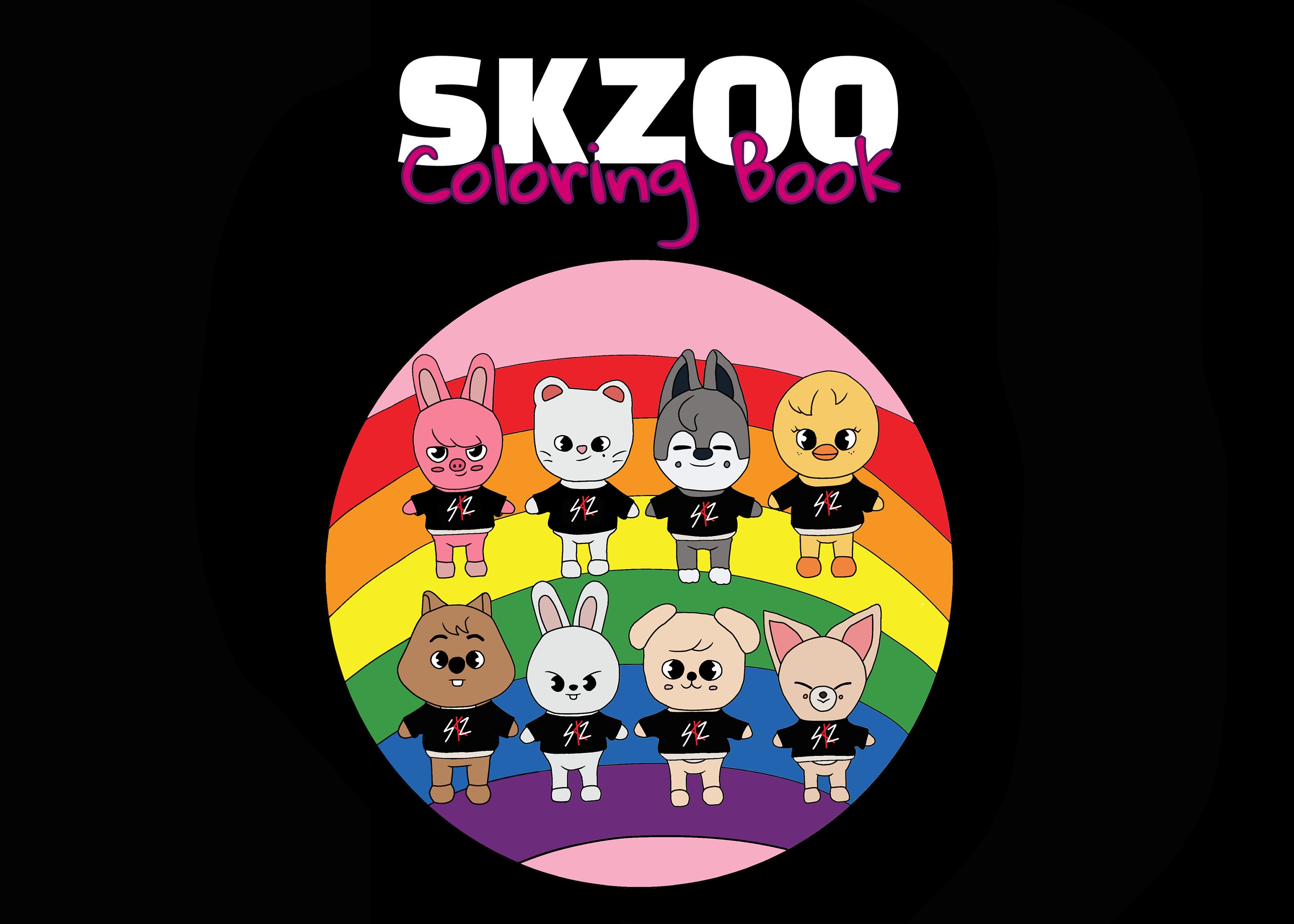 SKZOO Coloring Book - Etsy