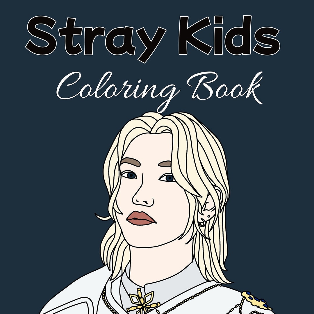 Stray Kids Coloring Book - Etsy