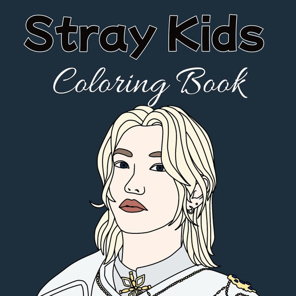Stray Kids Coloring Pages - Etsy