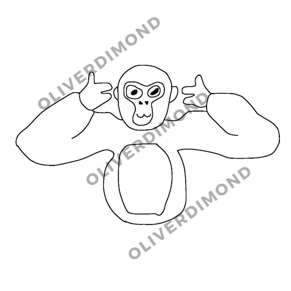 Plush Gorilla Tag - Etsy