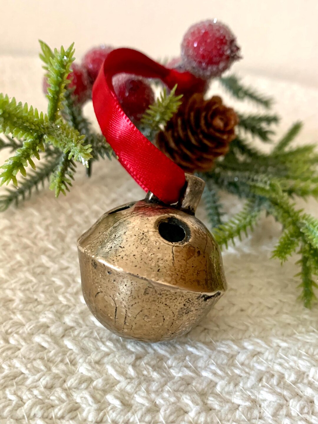 Antique Brass Sleigh Bell Number 4 Petal Style c. Late 1800s Early ...