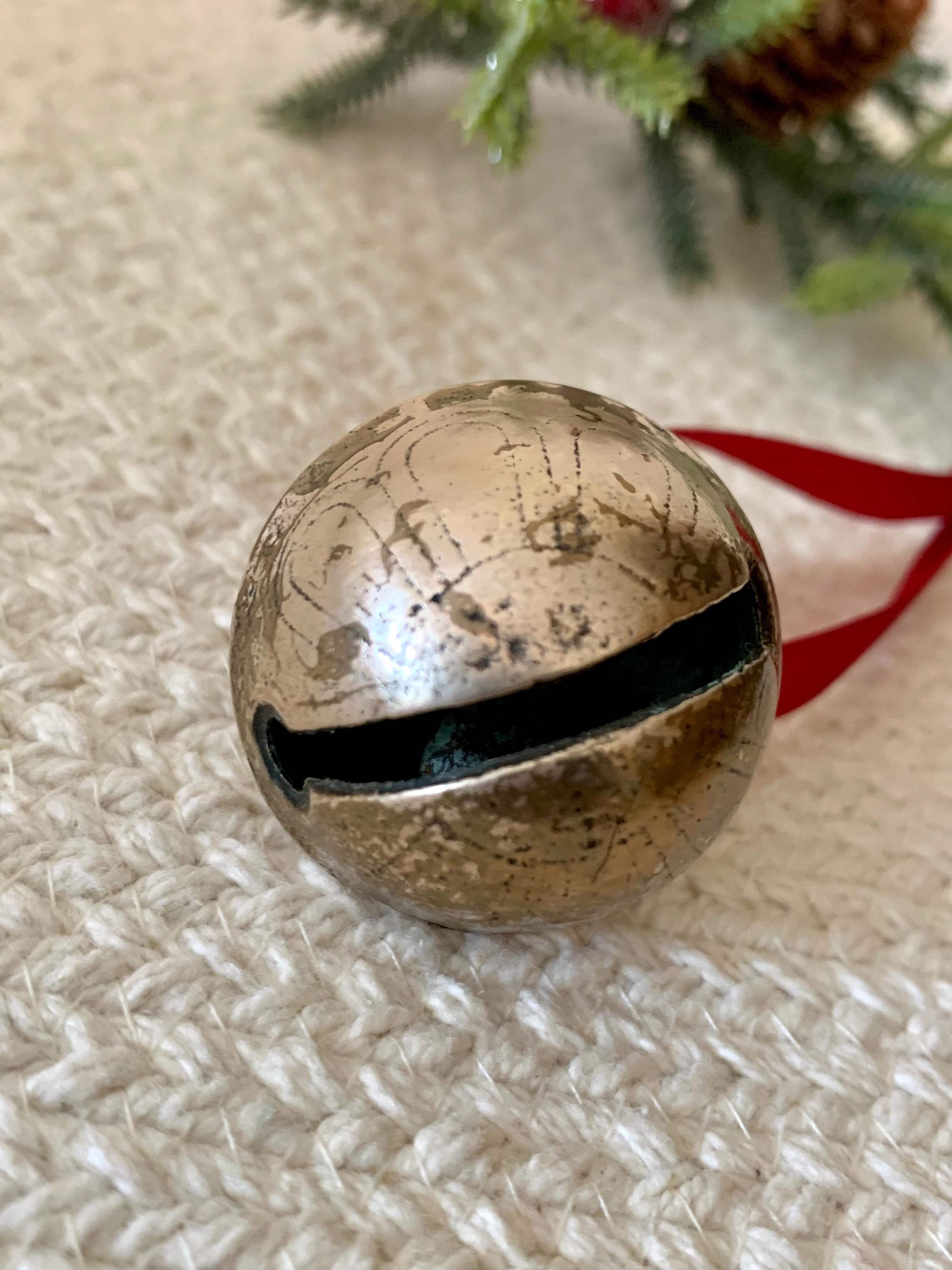 Antique Brass Sleigh Bell Number 4 Petal Style c. Late 1800s Early ...