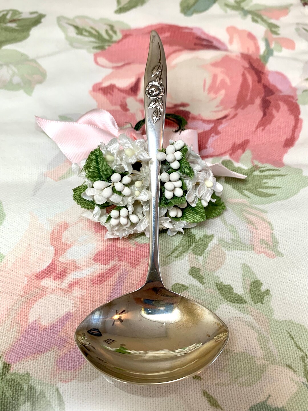 Vintage Heirloom Sterling Silver Double Lip Cream/gravy Ladle Oneida ...
