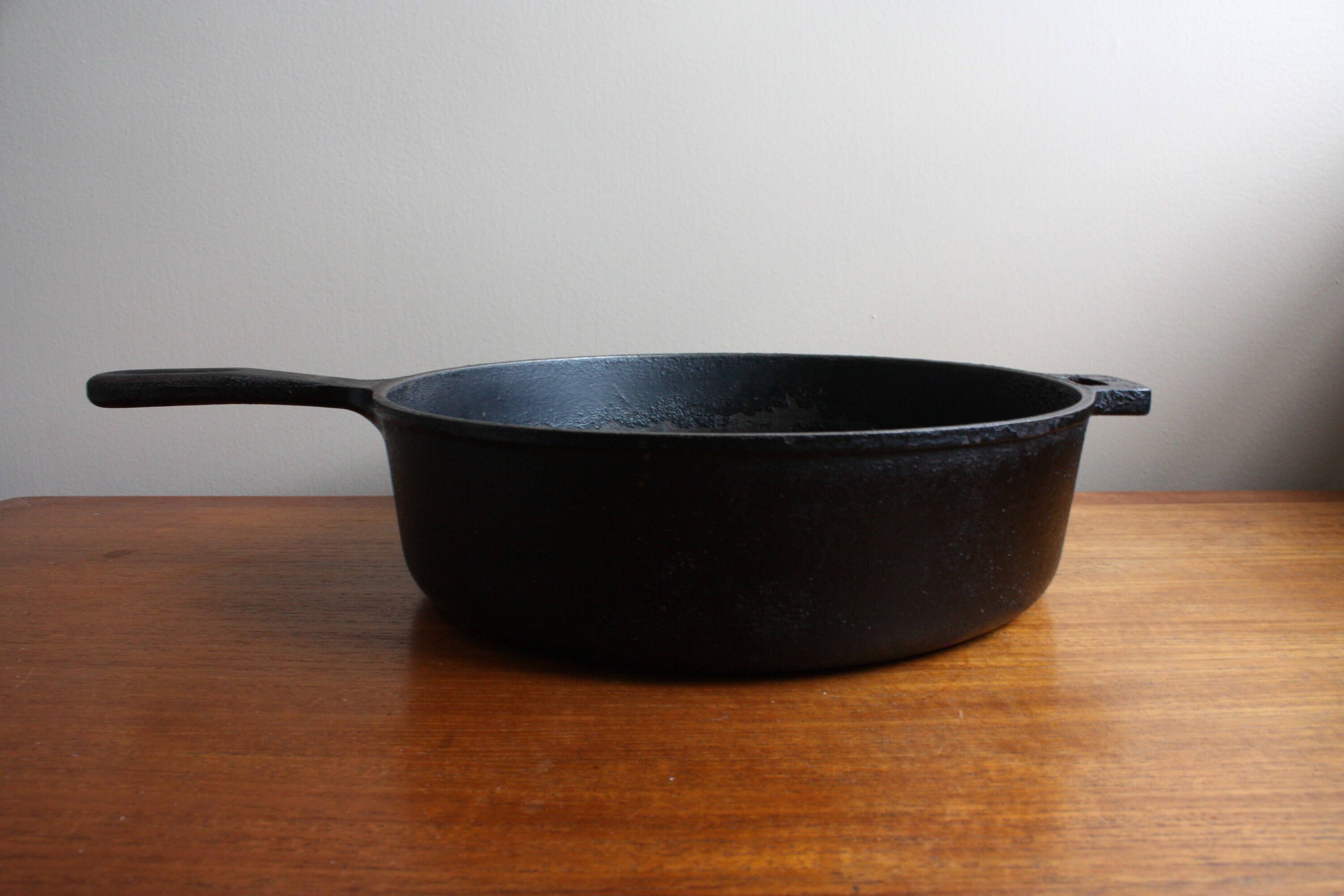 Vintage Cast-iron Chicken Fryer/deep Skillet - Etsy
