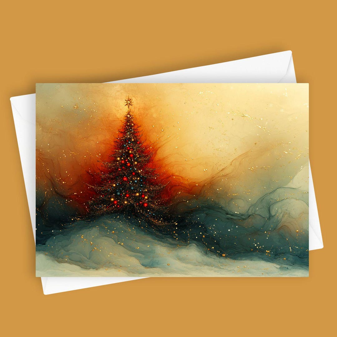 O Christmas Tree Christmas Card Blank 5 X 7 Greeting Card Blank ...