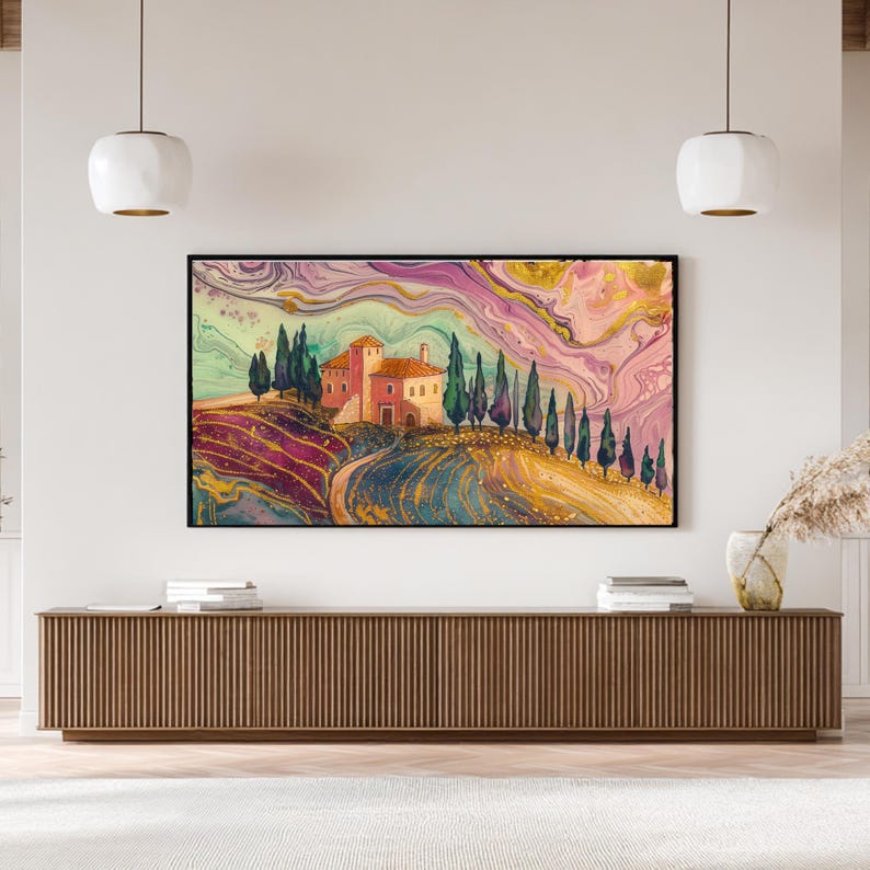 Tuscany | Frame TV Art, Italian Countryside Landscape 16:9 Digital ...