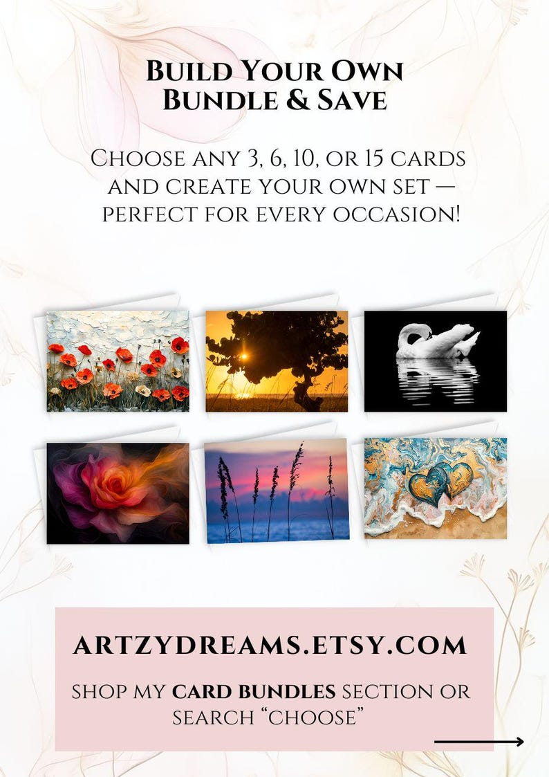 Choose Any 3 Cards | Create Your Own Greeting Card Bundle, Mix & Match ...