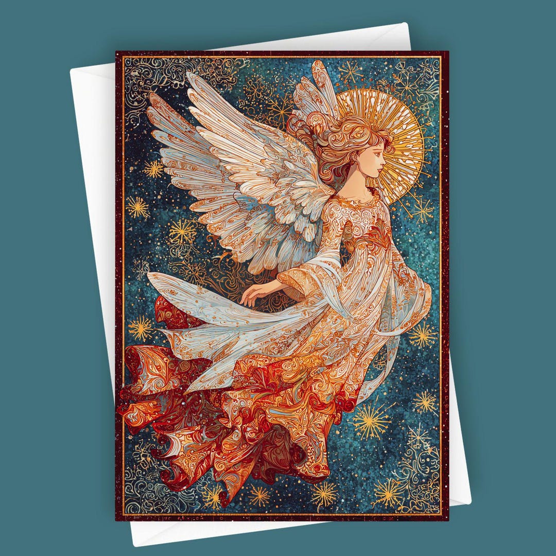 Good Tidings | Angel Christmas Card, Christian Stationery With Bible ...