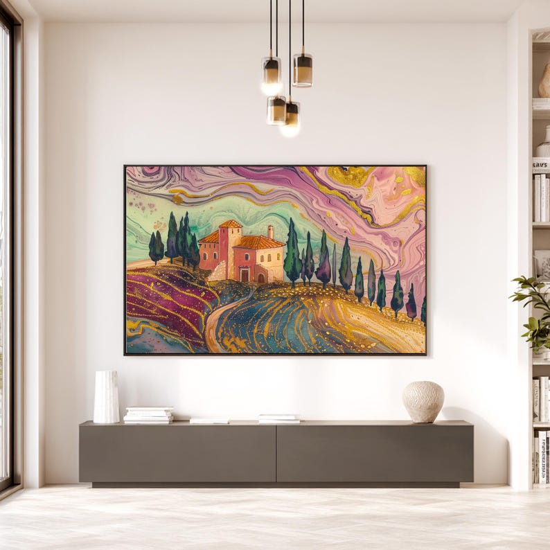 Tuscany | Frame TV Art, Italian Countryside Landscape 16:9 Digital ...