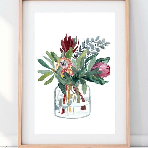 Set of 3 Watercolour Australian Native Flower Prints | Etsy