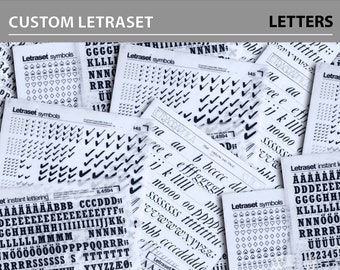 Dry Transfer Lettering - Etsy