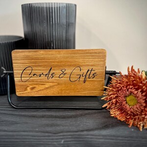 Charming Rustic Wood Wedding Cards & Gifts Sign, Perfect for Your ...