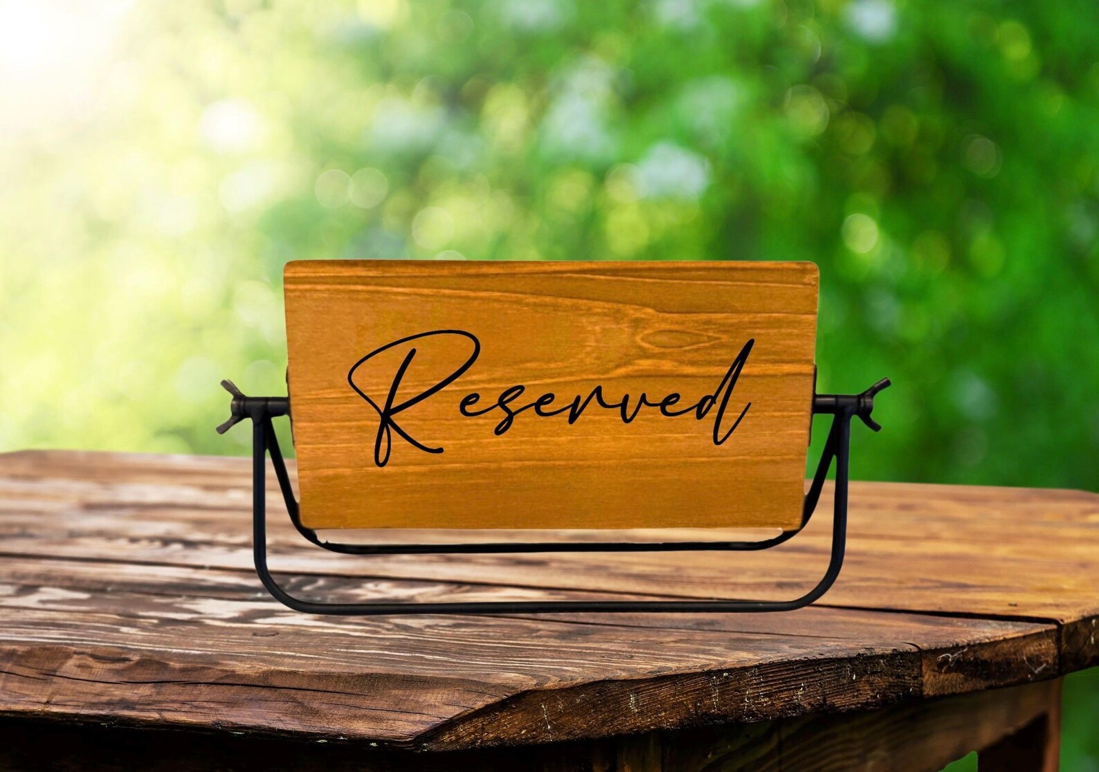 Charming Rustic Wood Reserved Sign, Perfect for Your Wedding - Etsy