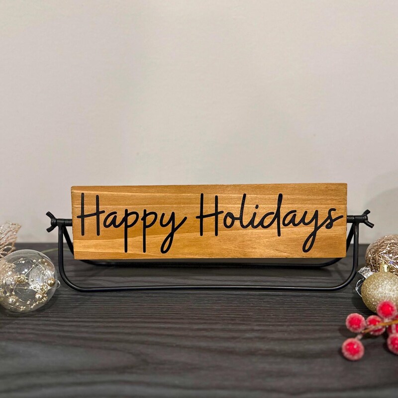 Rustic Holiday Sign - Etsy