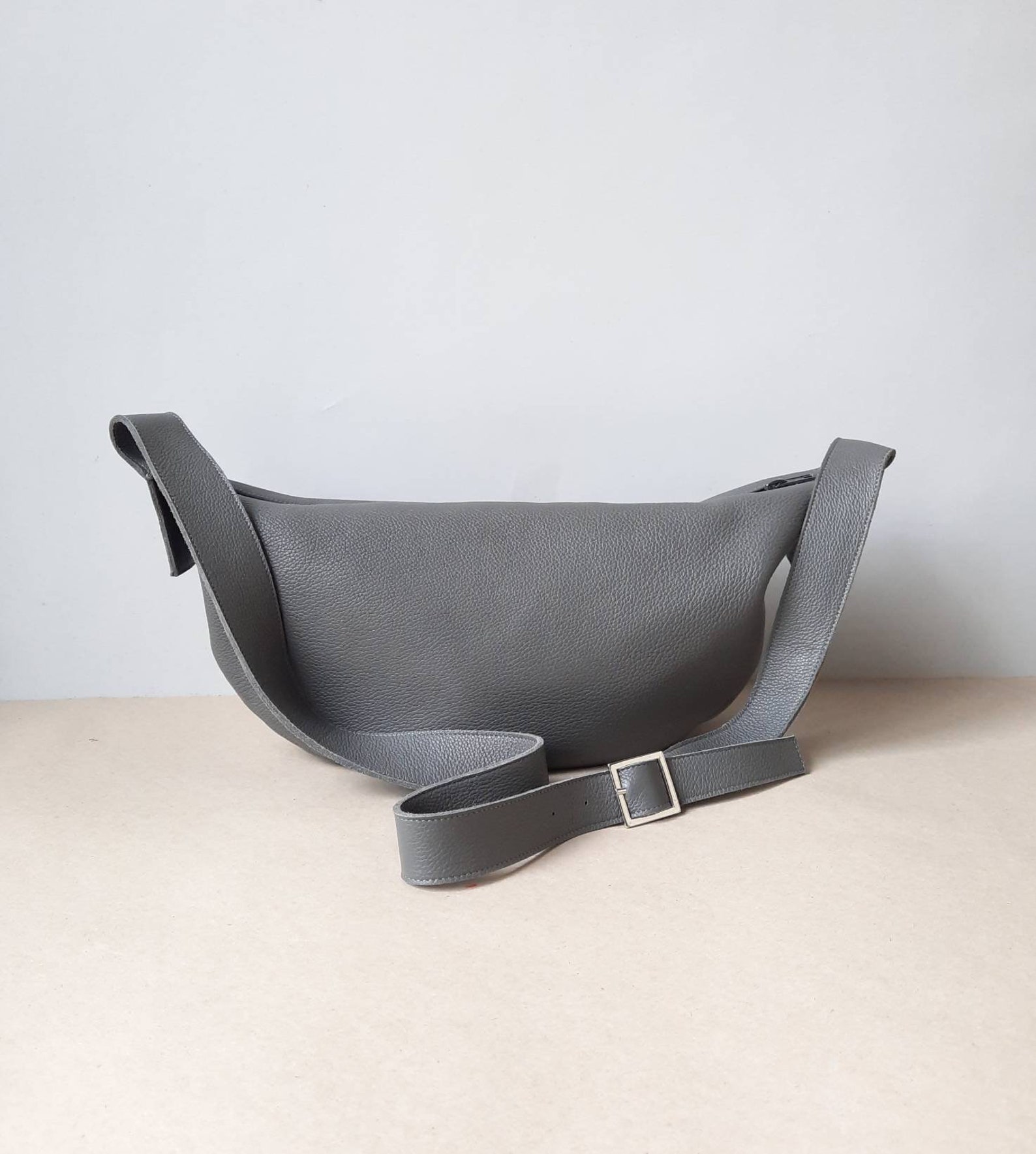 HONY Genuine Leather Croissant Bag: Handmade Half Moon Crossbody - Etsy