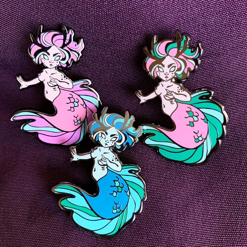 Stingray Turquoise Little Mermaid Enamel Pin seconds | Etsy