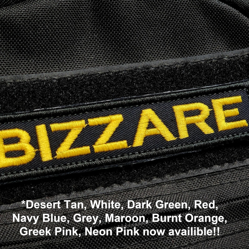 Hook and Loop Name Plates - Etsy