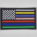 First Responders Flag Patch, Embroidered Iron-on/hook & Loop Badge ...