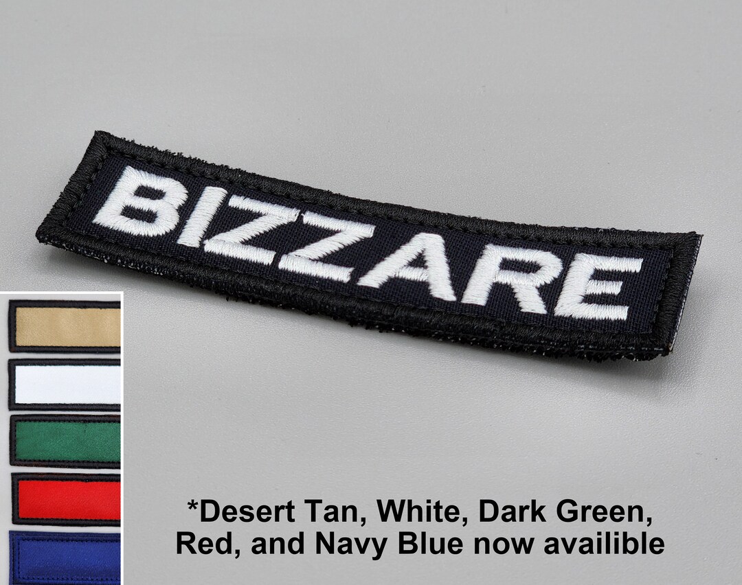 4 X 1 Name Patch, Embroidered Name Tag, Iron-on/velcro Custom Name Tape ...