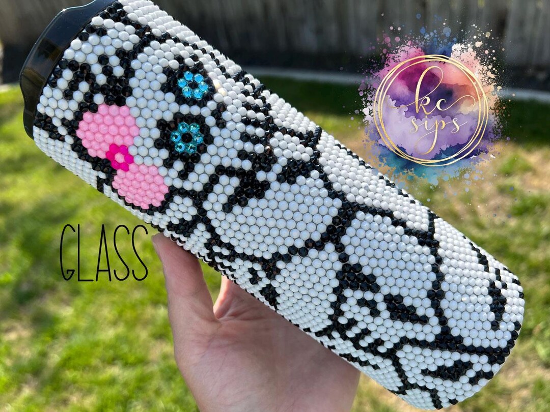 Cute Skull Bling 20 Ounce Skinny Duo Rhinestone Tumbler Custom Tumbler ...