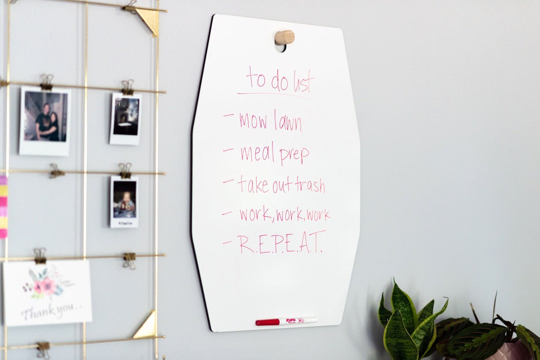 Chalkboard & Dry Erase Board Combo - Reversible Wall Mount and Portable ...