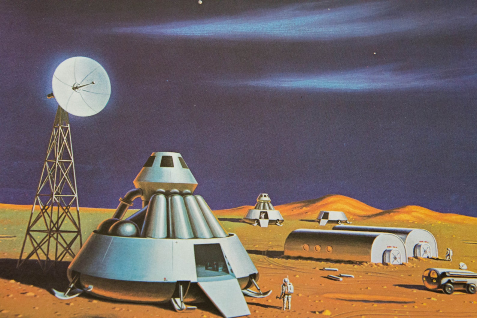 1972 Mars Base Vintage Sci-fi/space Age Print - Etsy