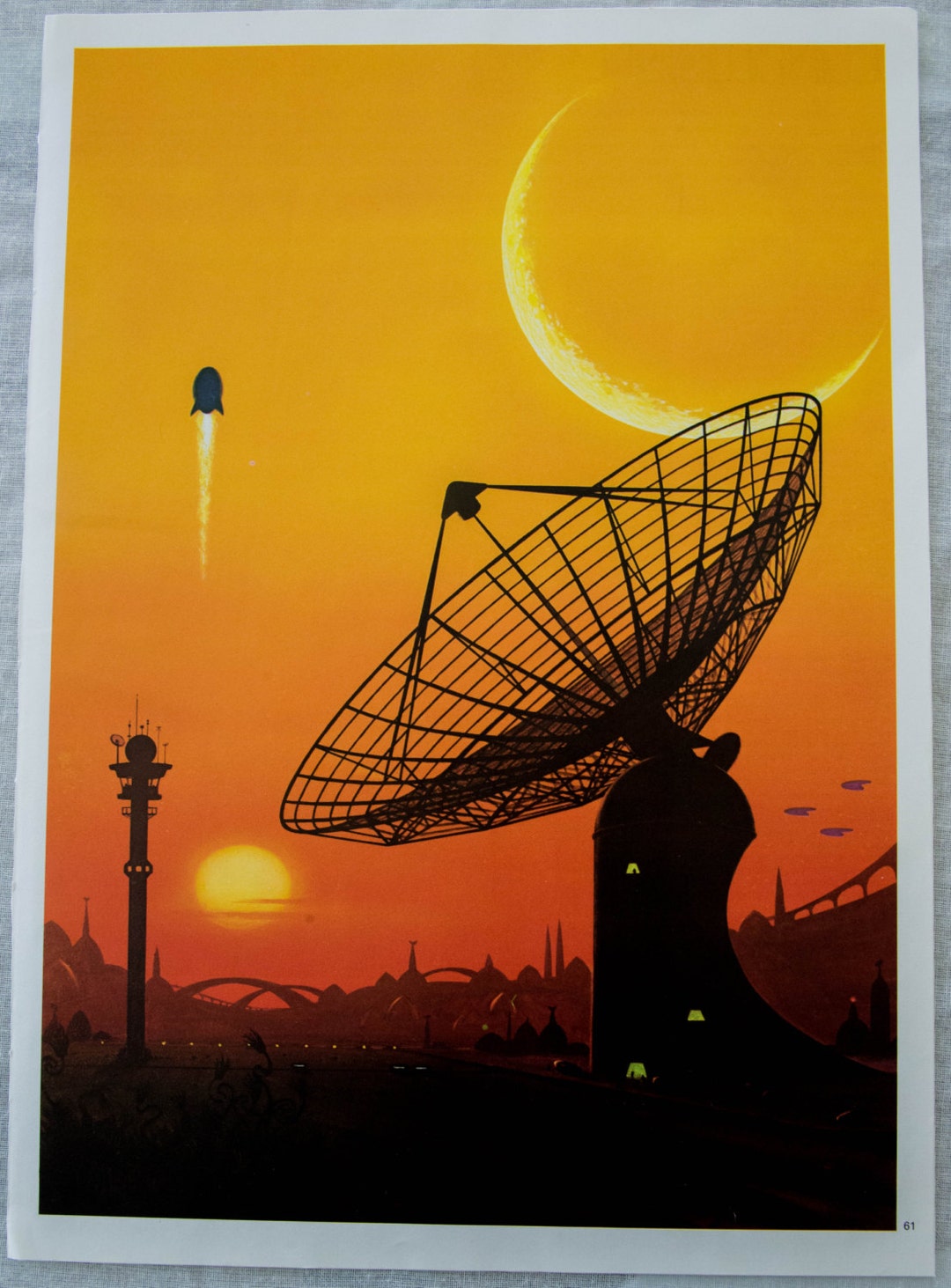 1972 Alien Planet Vintage Sci-fi/space Age Print - Etsy