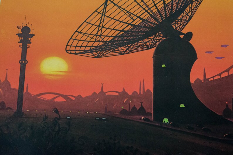 1972 Alien Planet Vintage Sci-fi/space Age Print - Etsy