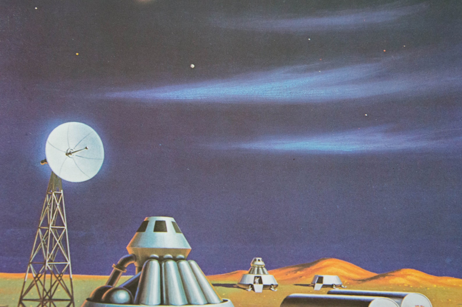 1972 Mars Base Vintage Sci-fi/space Age Print - Etsy