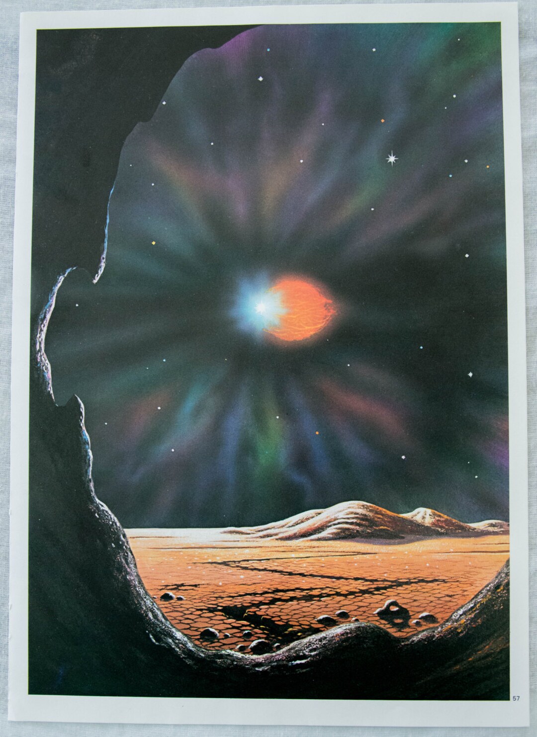 1972 Supernova Star Vintage Sci-fi/space Age Print - Etsy