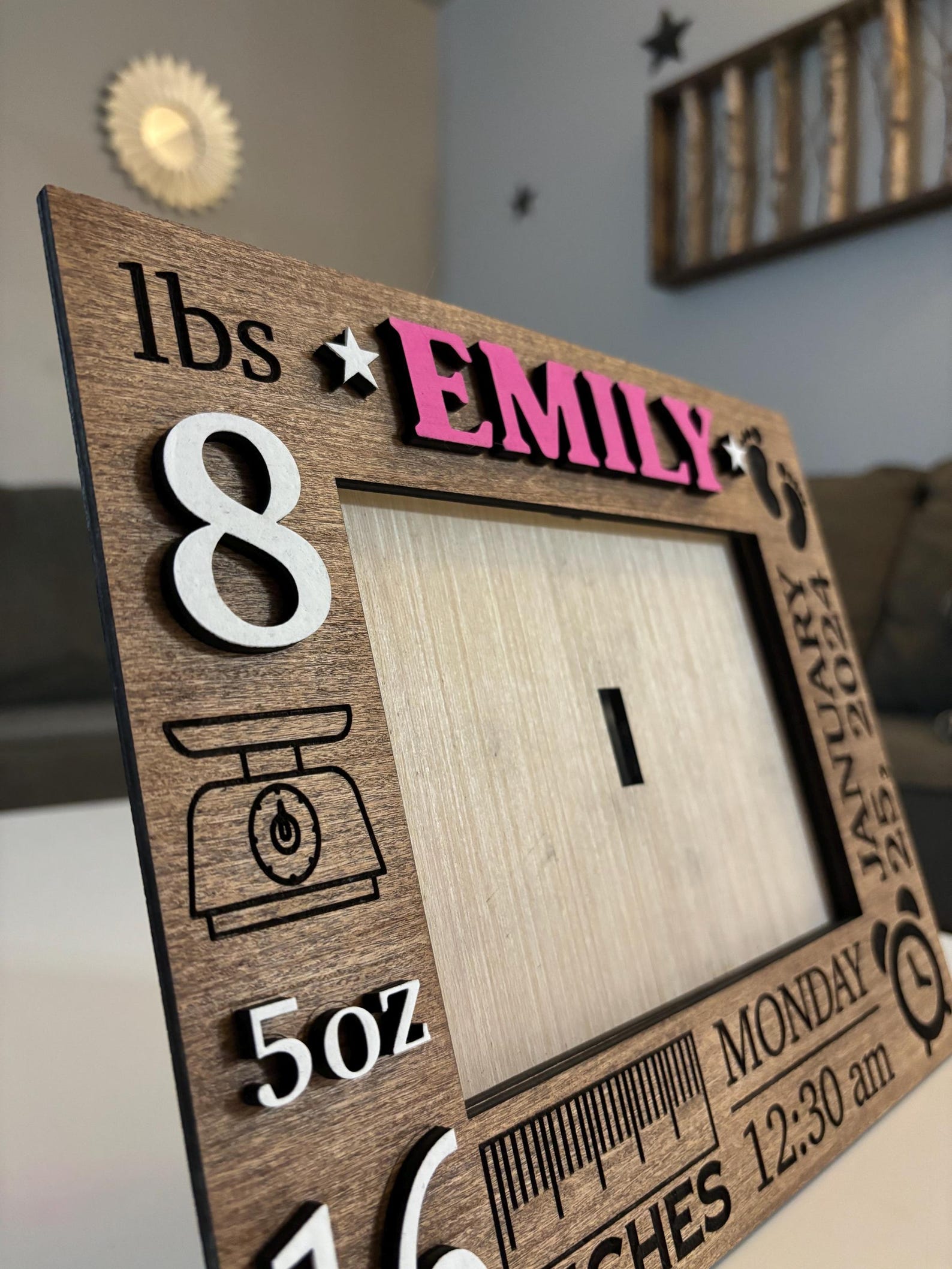 Personalized Baby Announcement Frames. - Etsy