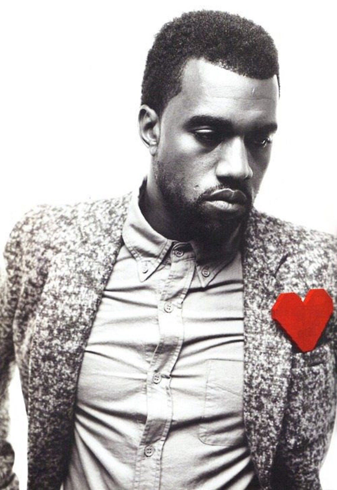 LEGO Pin 808's & Heartbreak Kanye West Red Heart Brooch YEEZUS YEEZY ...
