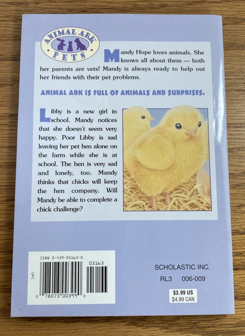 Chick Challenge ANIMAL ARK PETS 6 by Ben M.baglio Paperback Book Cute ...
