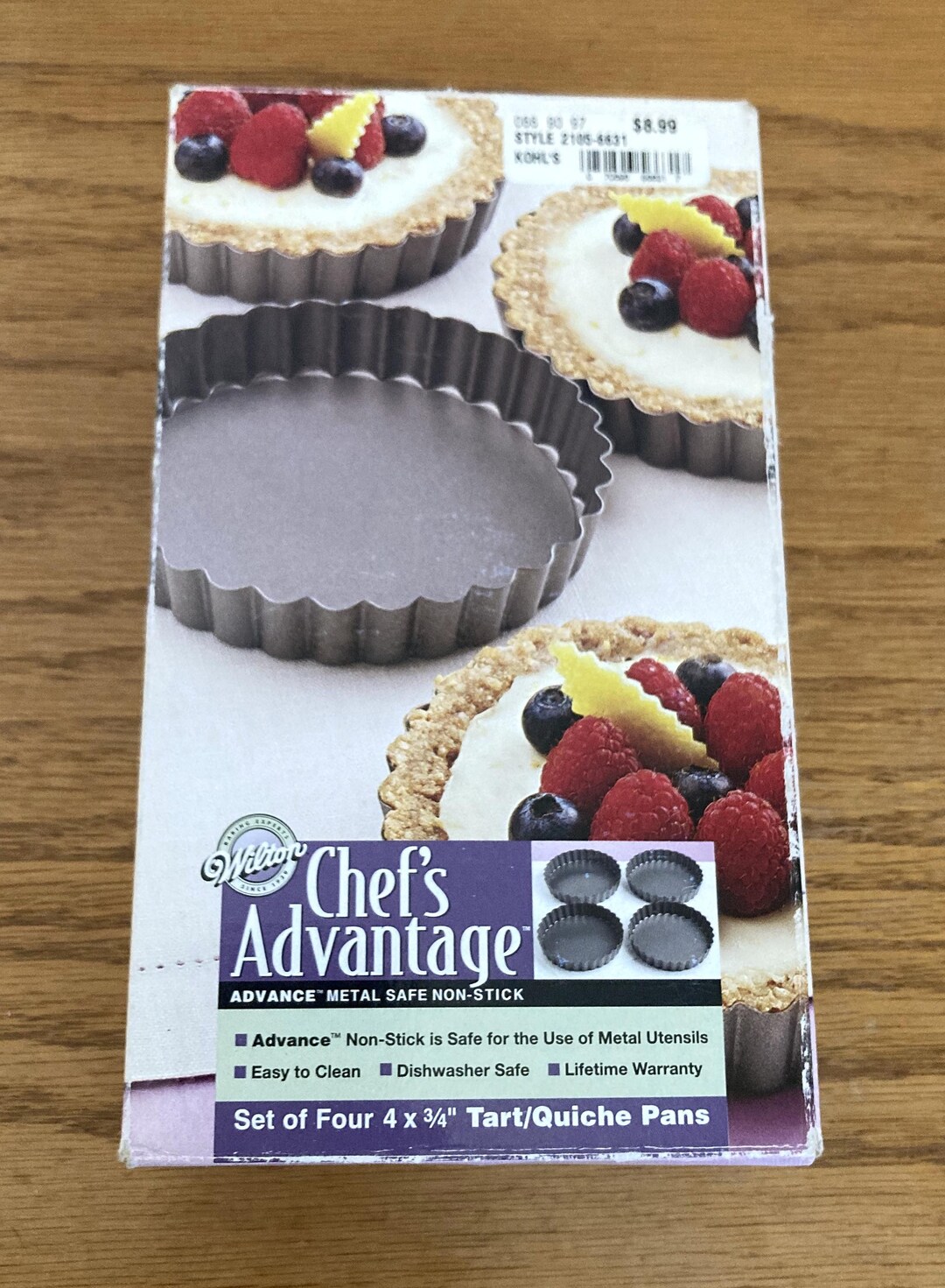 Wilton Chef's Advantage Set of Four 4 X 3/4" TART/QUICHE PANS Nice! - Etsy