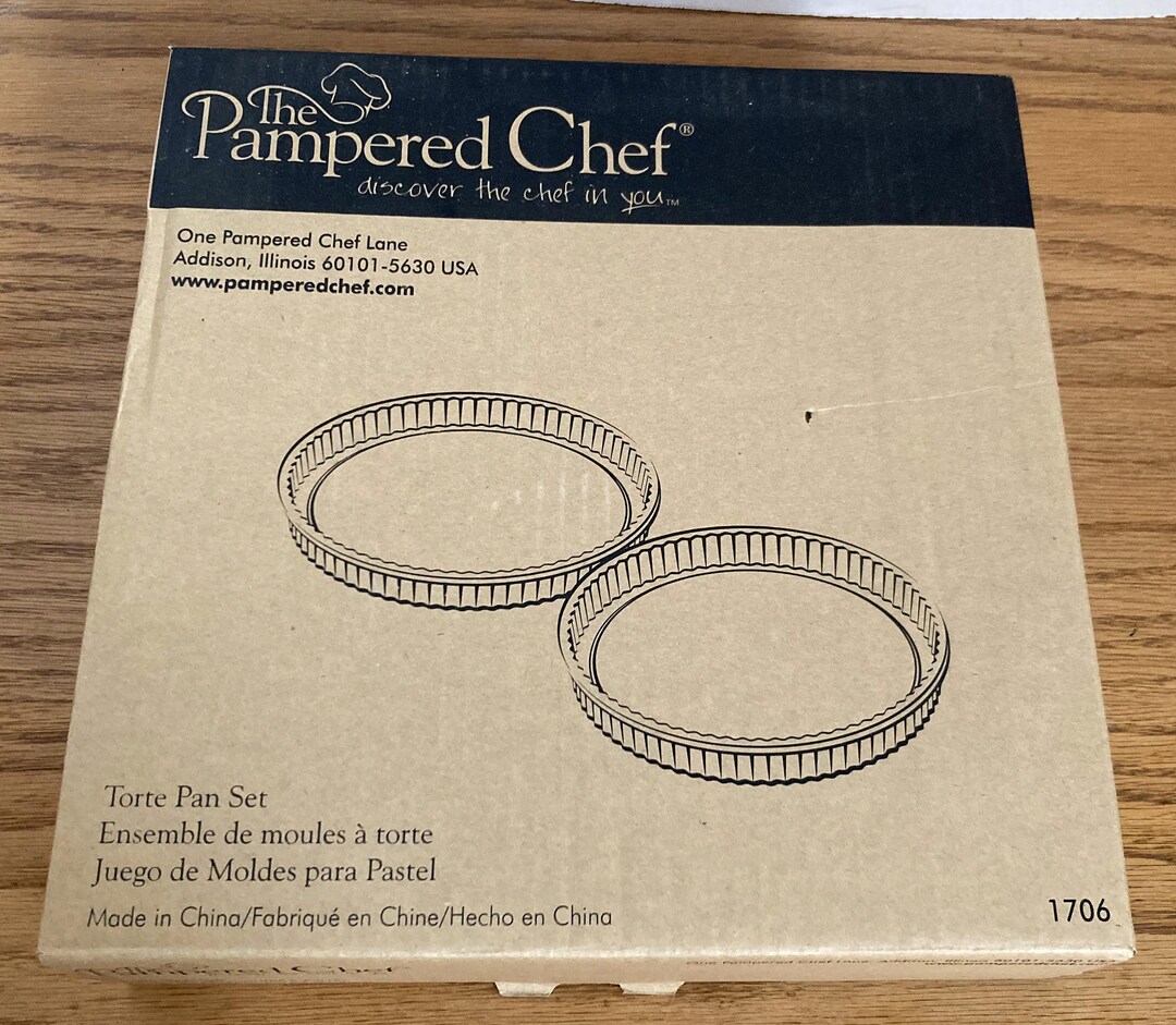 The Pampered Chef TORTE PAN SET #1706 New! - Etsy