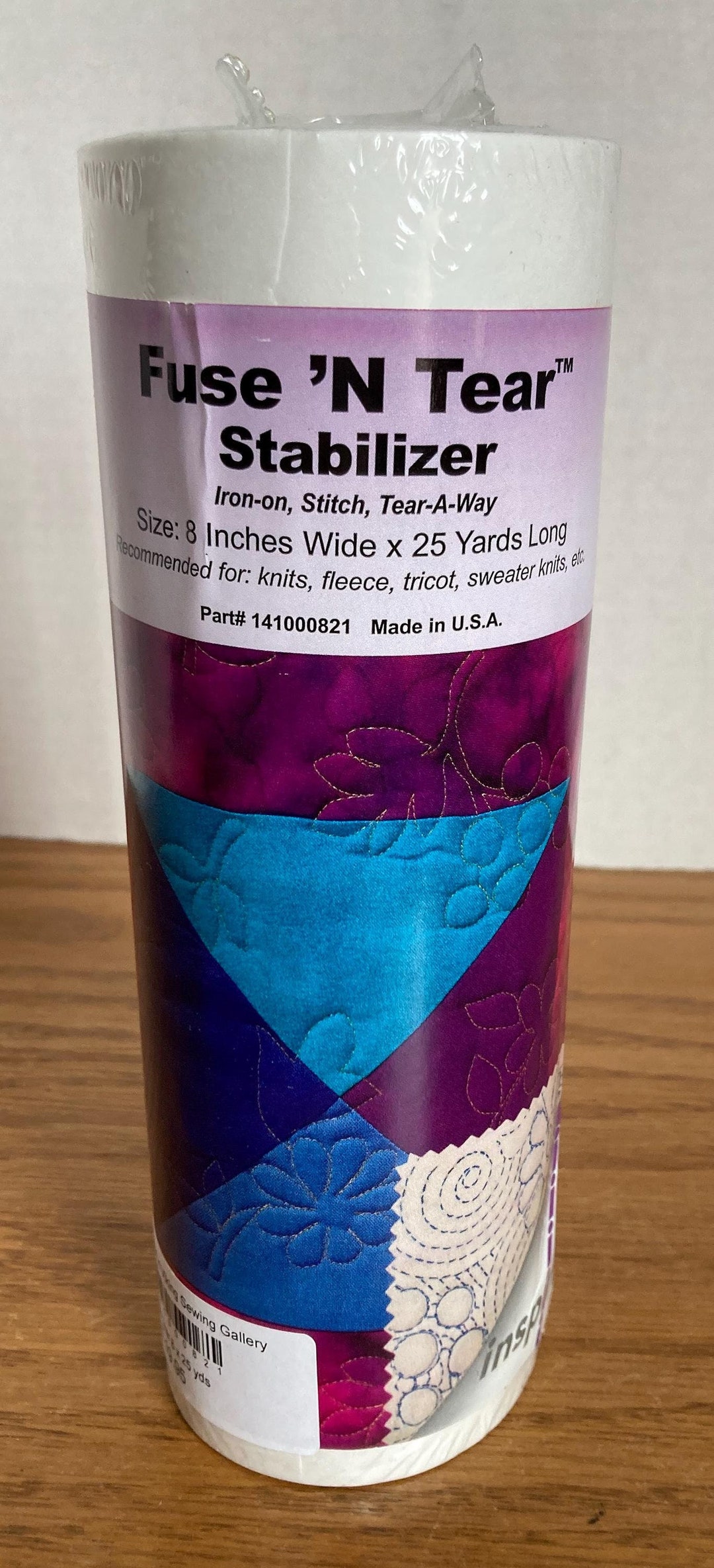 Fuse 'N Tear STABILIZER Iron-on, Stitch, Tear-a-way 8 X 25 Yds NEW - Etsy