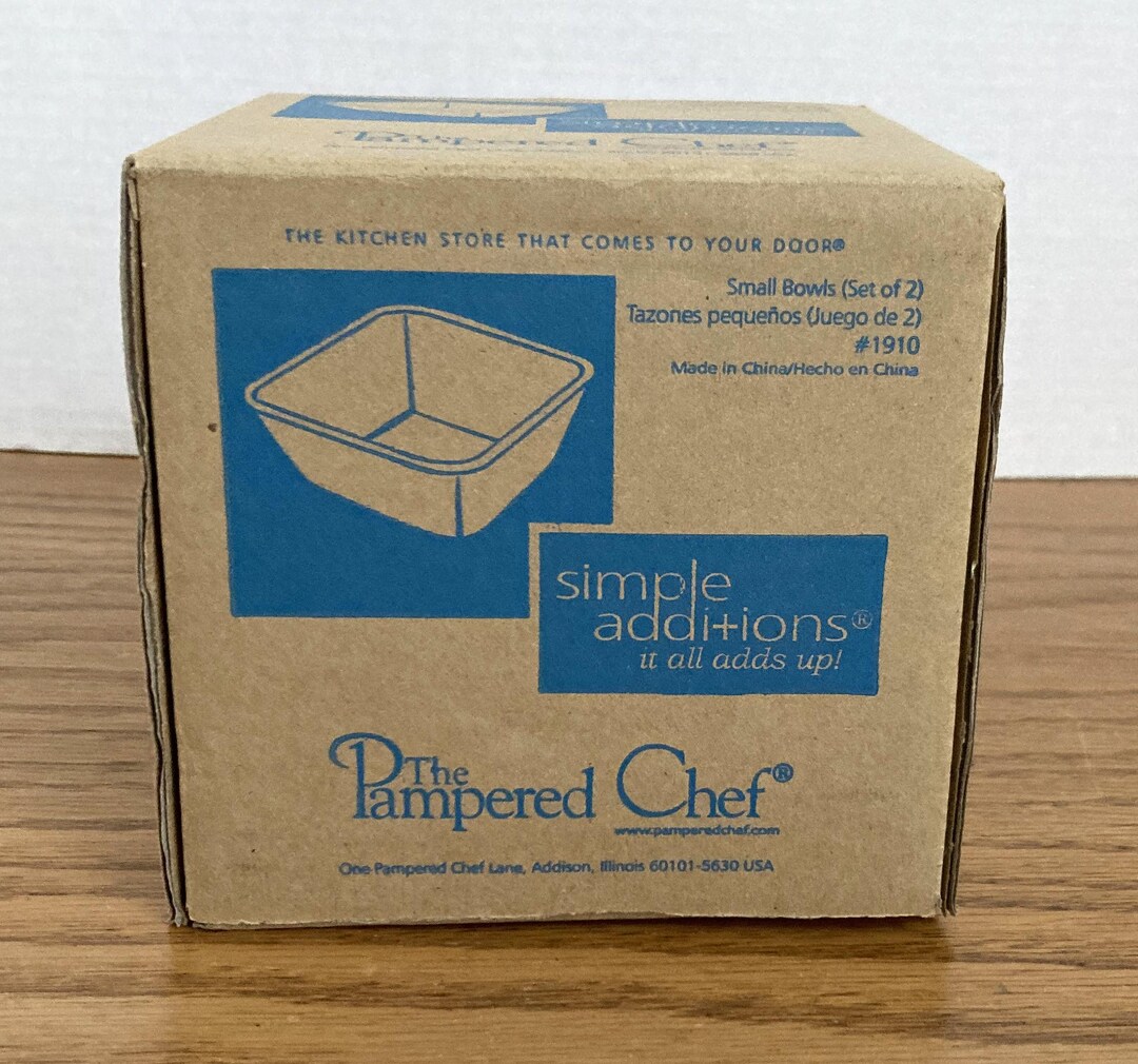 The Pampered Chef SIMPLE ADDITIONS Small Bowls 1910 NIB - Etsy