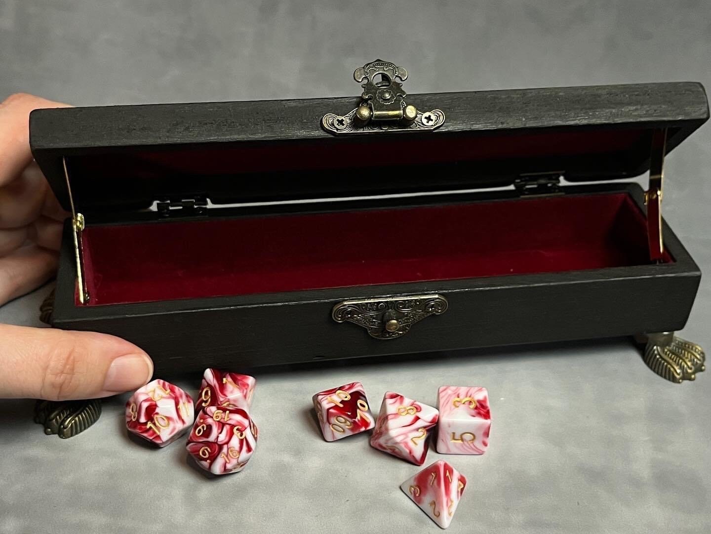 Gothic Coffin Dice Box Handpainted handmade Box, Jewellery Box ...