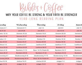 365 Day Bible Reading Plan | Etsy