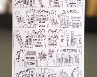 Printable PDF the Bible in a Bookshelf Bible Reading Tracker Books of ...