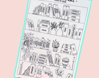 Books of the Bible Sticker | Bible Tracker | Bible Stickers | Bible ...