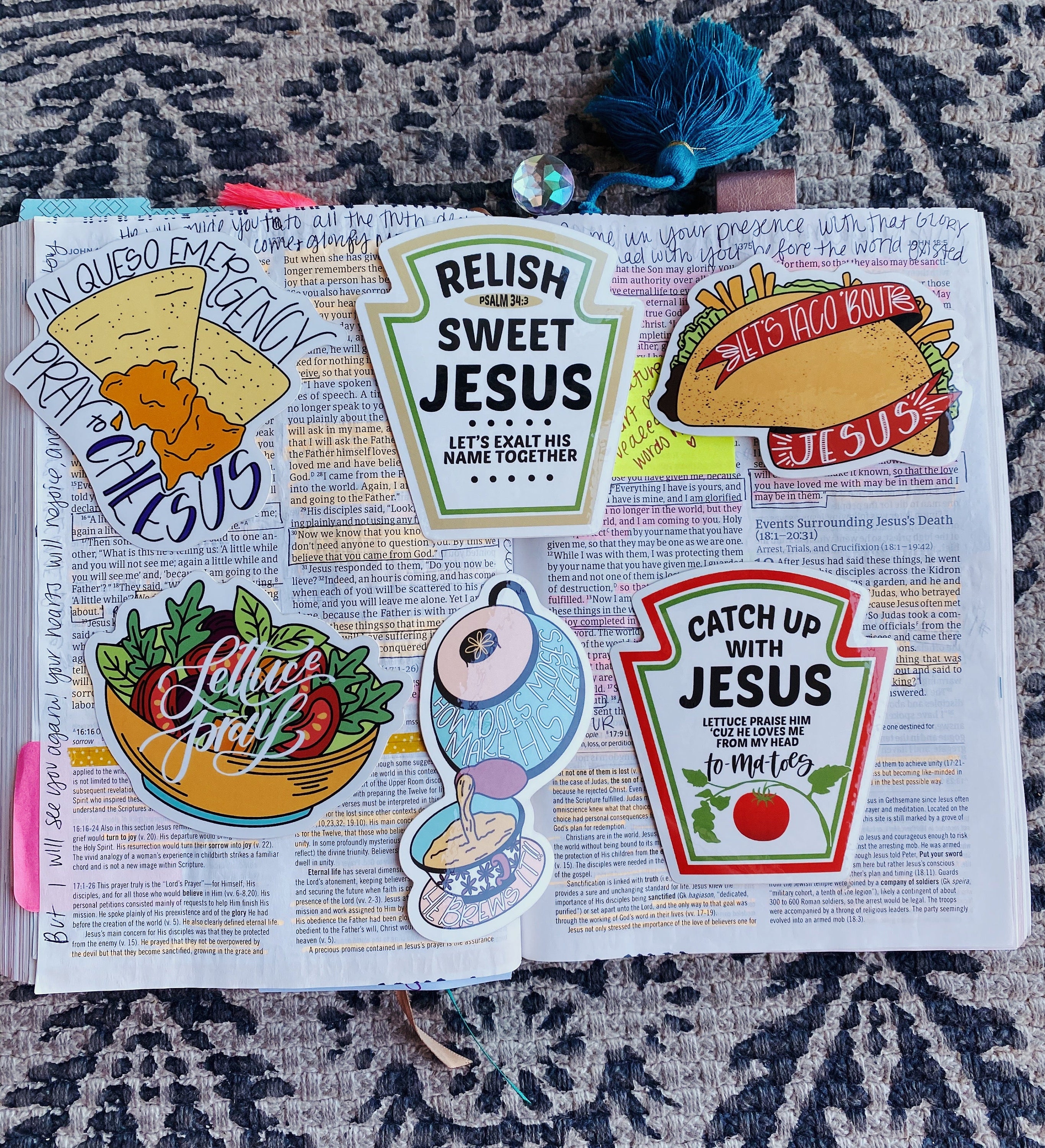 Jesus Food Puns Collection (6 Pack) - Etsy
