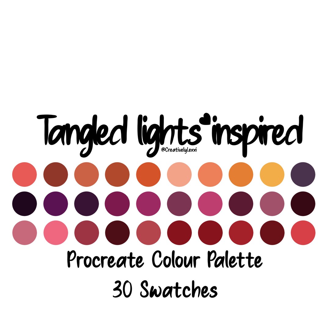 Procreate Color Palette Procreate Swatches Procreate Art Ipad Illustration Etsy