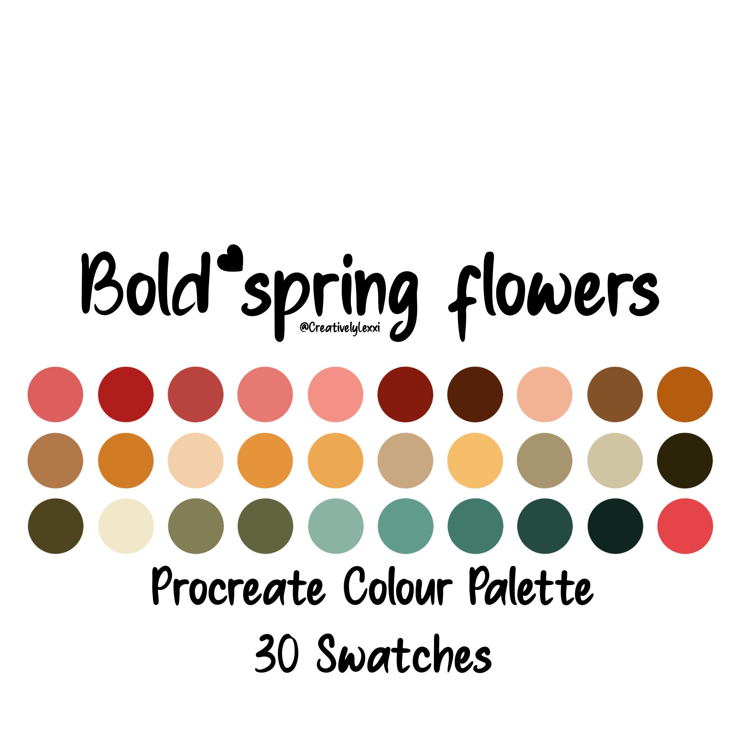Procreate Color Palette, Procreate Swatches, Procreate Art, iPad ...